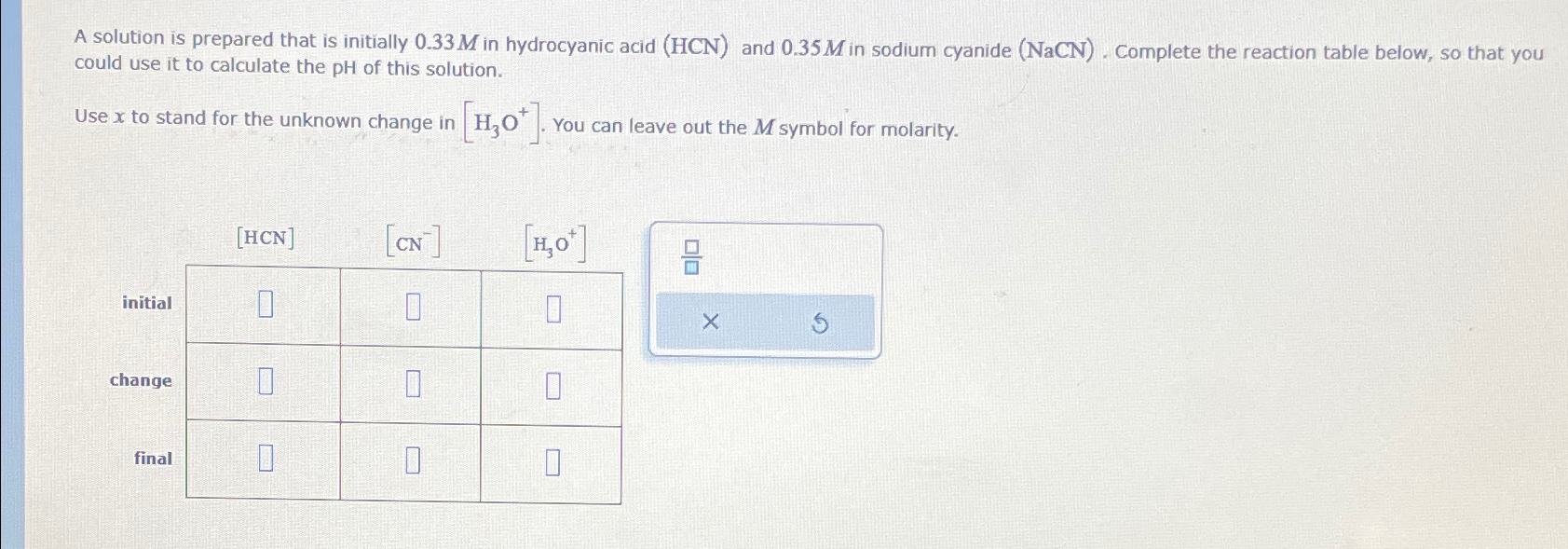 Solved A solution is prepared that is initially 0.33M ﻿in | Chegg.com