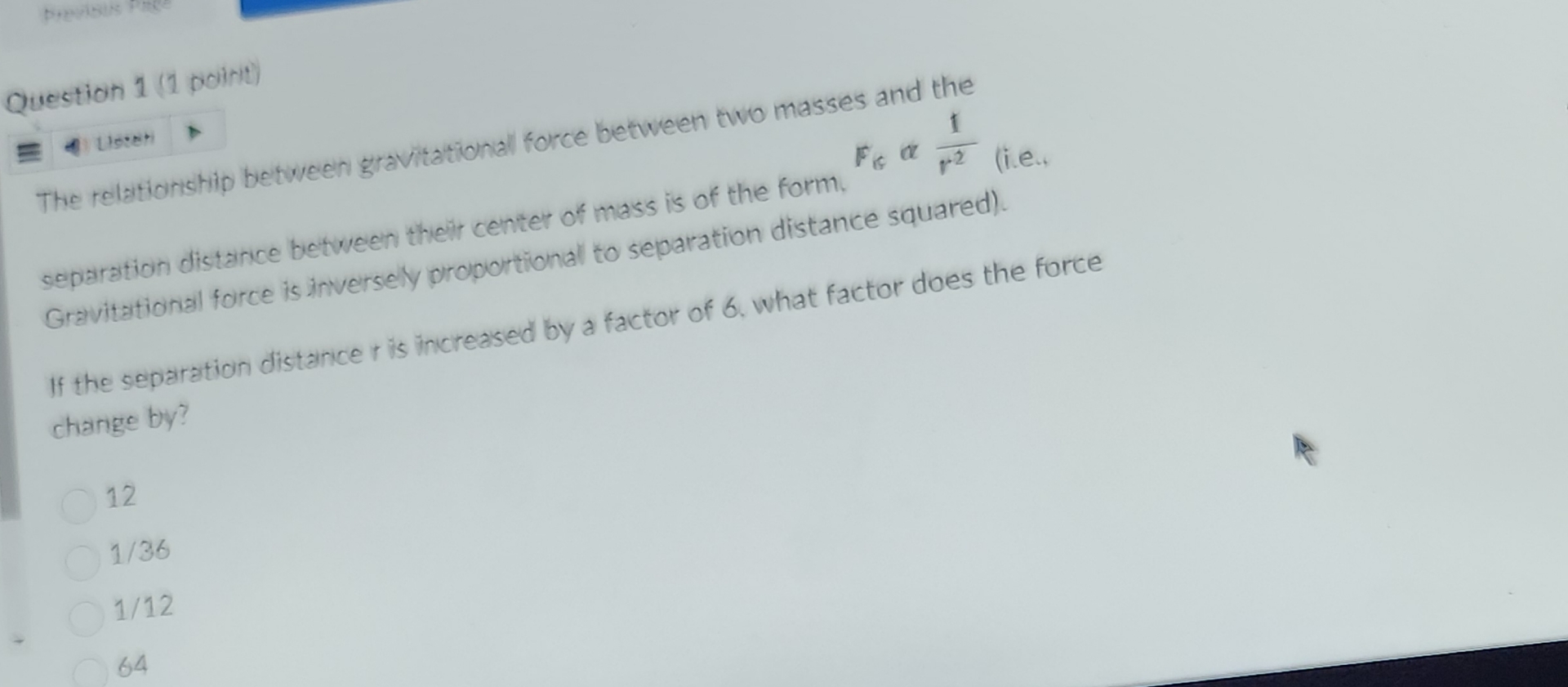 Solved Question 1 (1 ﻿point)UsecetThe relationship between | Chegg.com
