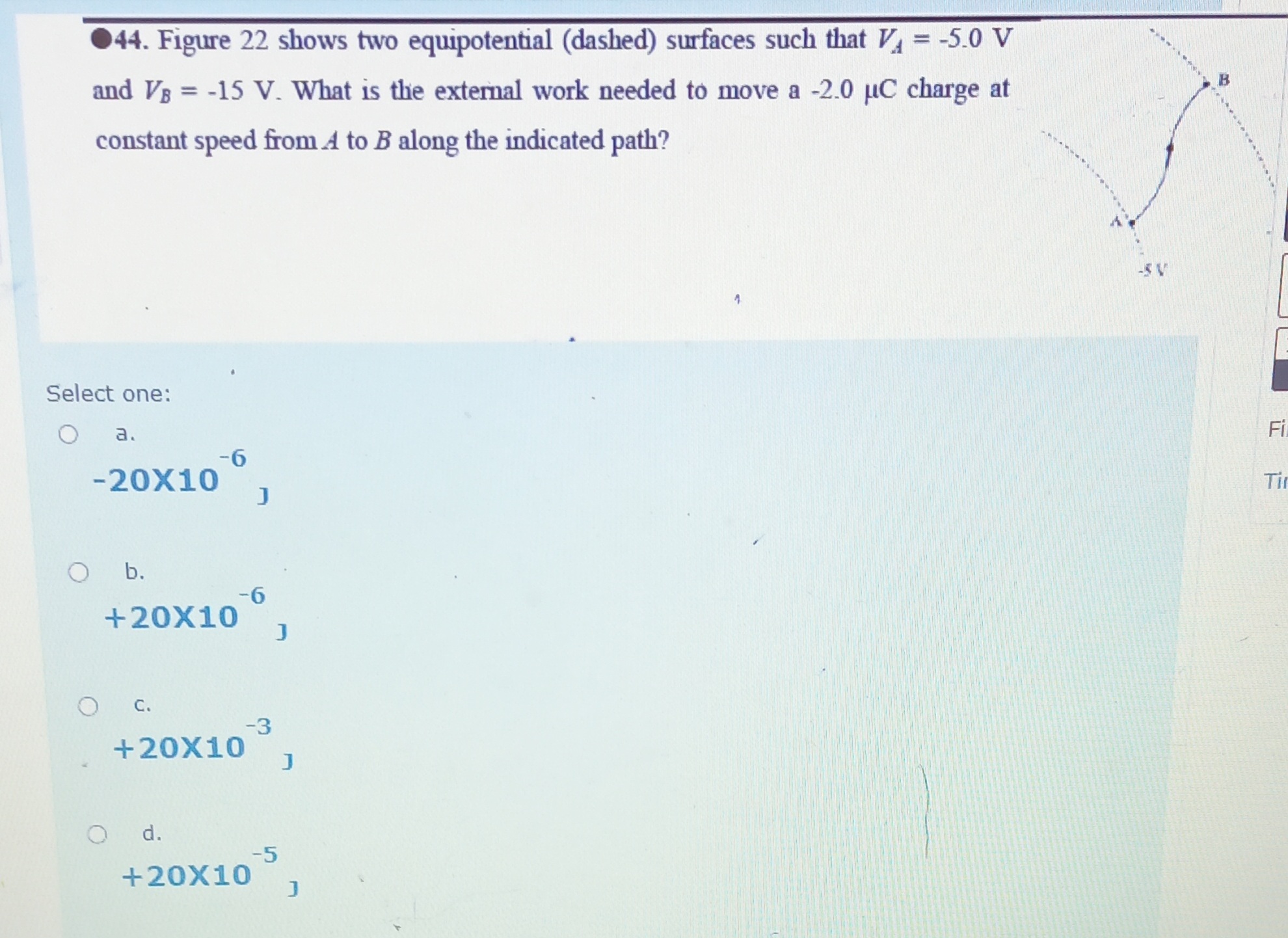 Solved Figure 22 ﻿shows two equipotential (dashed) ﻿surfaces | Chegg.com