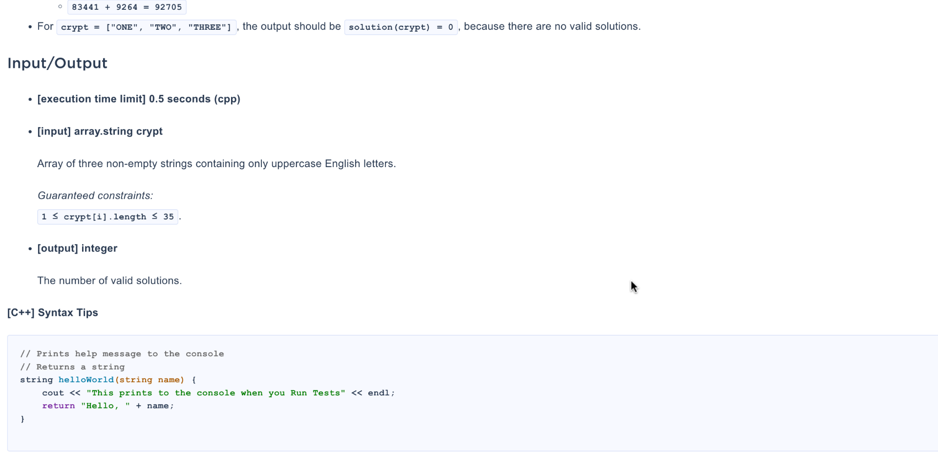 Solved Given a solution as an array of strings count the | Chegg.com