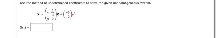 Solved \\( \\mathbf{X}^{\\prime}=\\left(\\begin{array}{ll}4 | Chegg.com