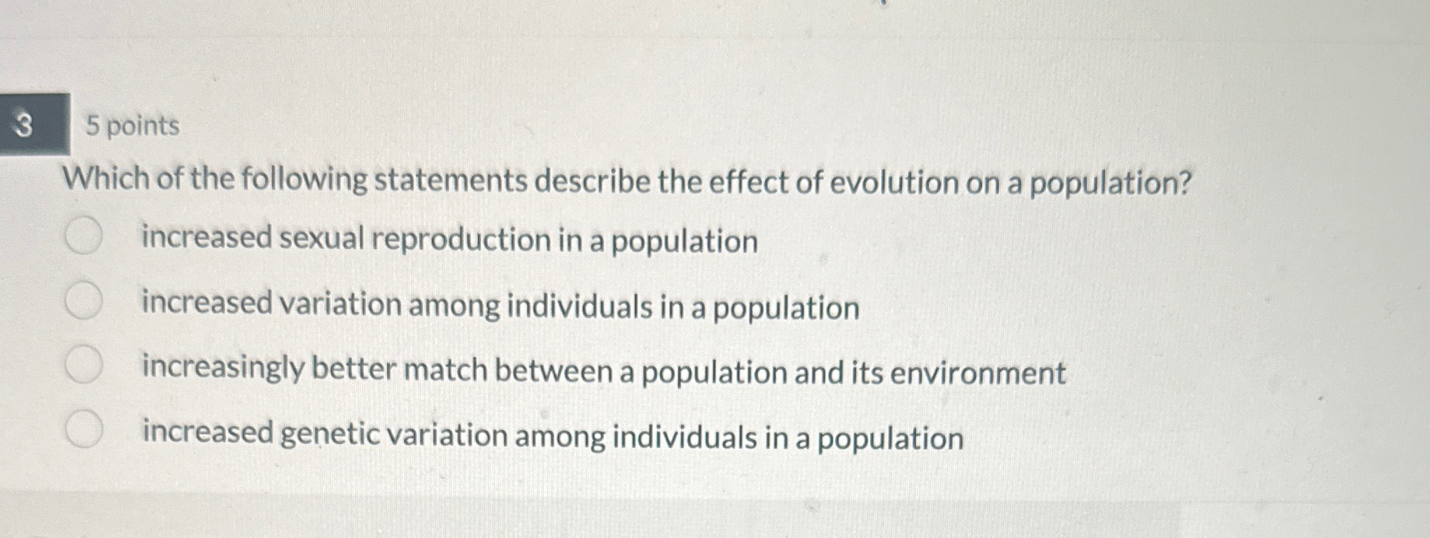 Solved 5 ﻿pointsWhich of the following statements describe | Chegg.com
