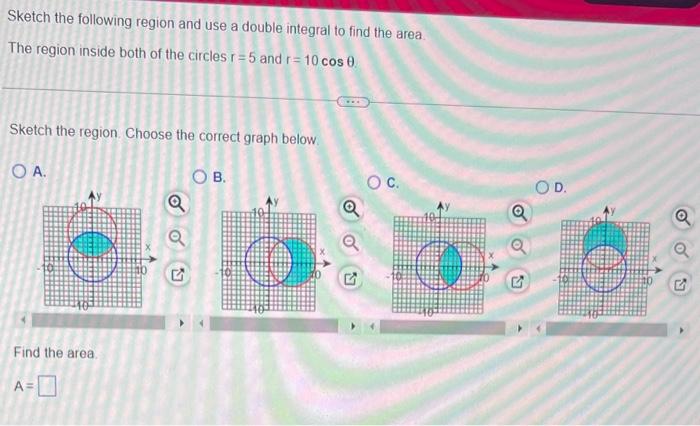 Solved Sketch the following region and use a double integral | Chegg.com