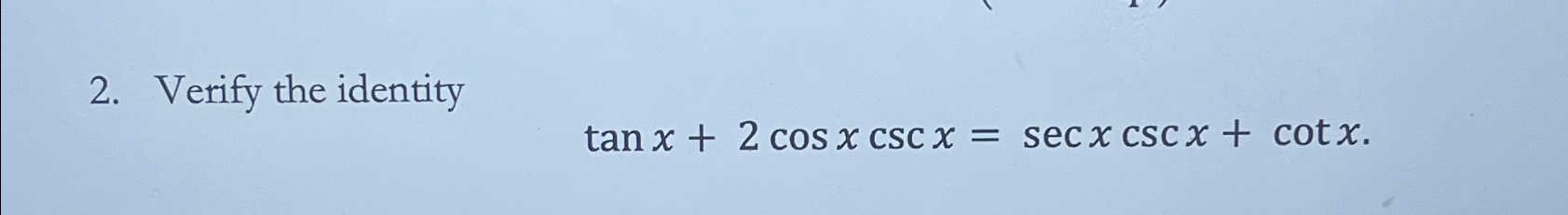 Solved Verify the | Chegg.com