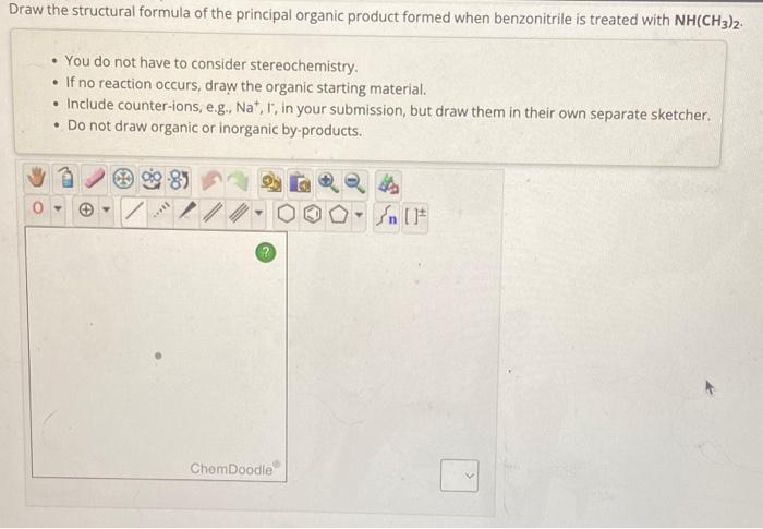 Solved Draw the structural formula of the principal organic | Chegg.com