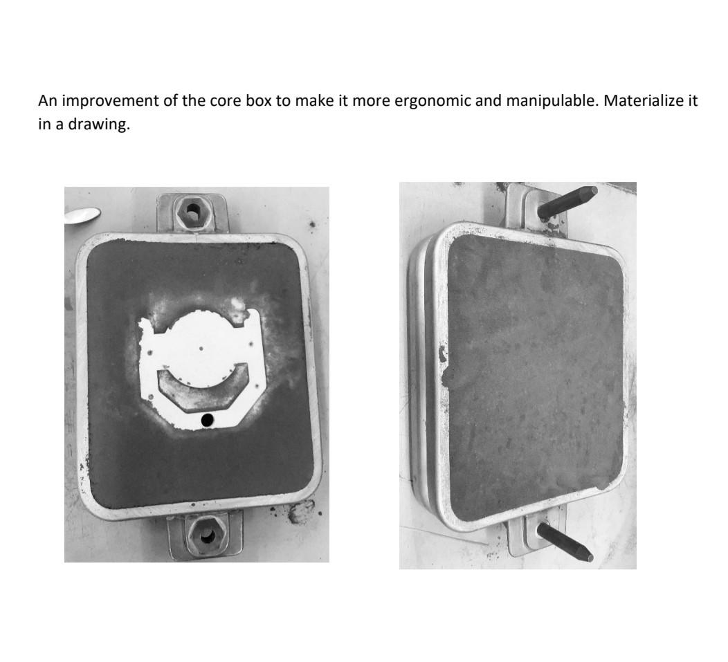 An improvement of the core box to make it more | Chegg.com