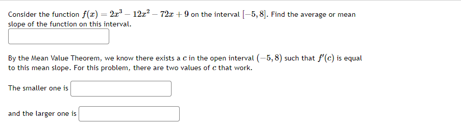 Solved Consider the function f(x)=2x3-12x2-72x+9 ﻿on the | Chegg.com