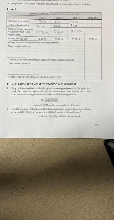 16. Complete the alcilations bo find the melarin ated | Chegg.com