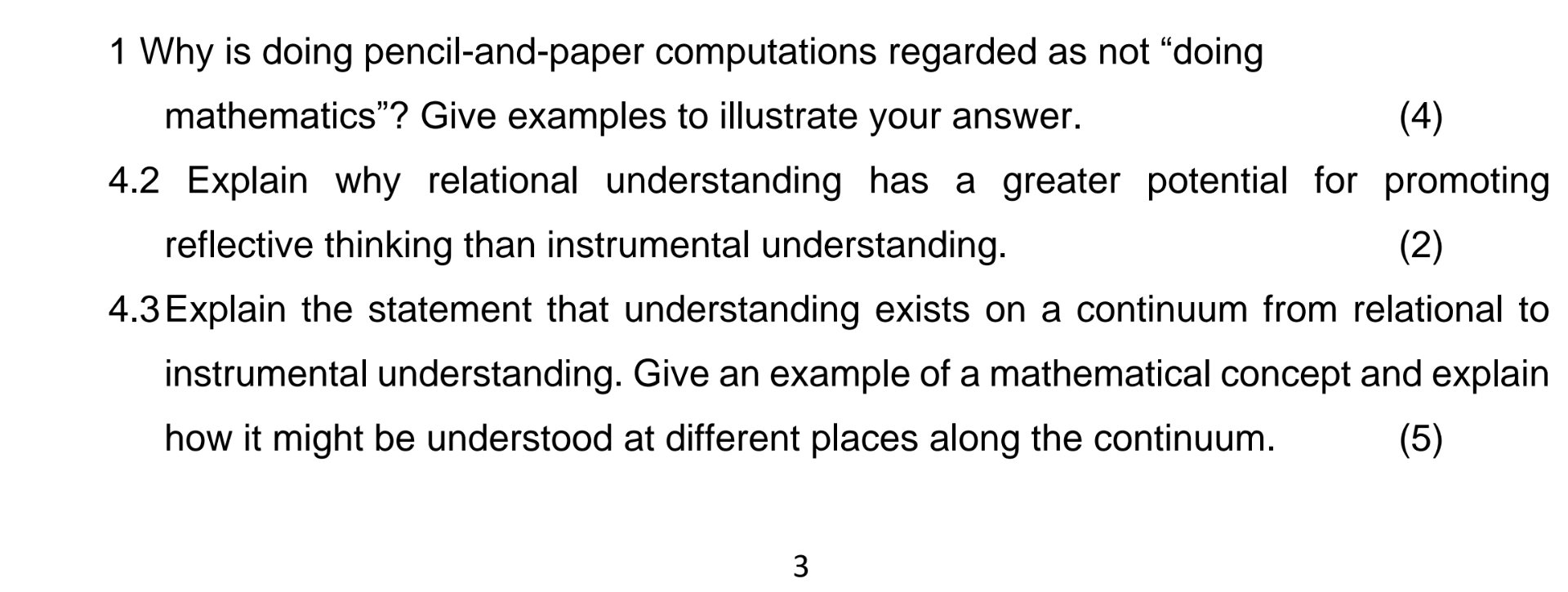 Solved 1 ﻿Why is doing pencil-and-paper computations | Chegg.com