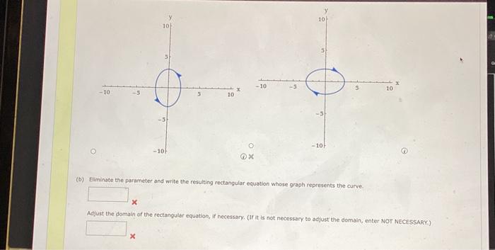 Solved Consider the following. x=3cos(θ)y=2sin(θ) (o) Sketch | Chegg.com