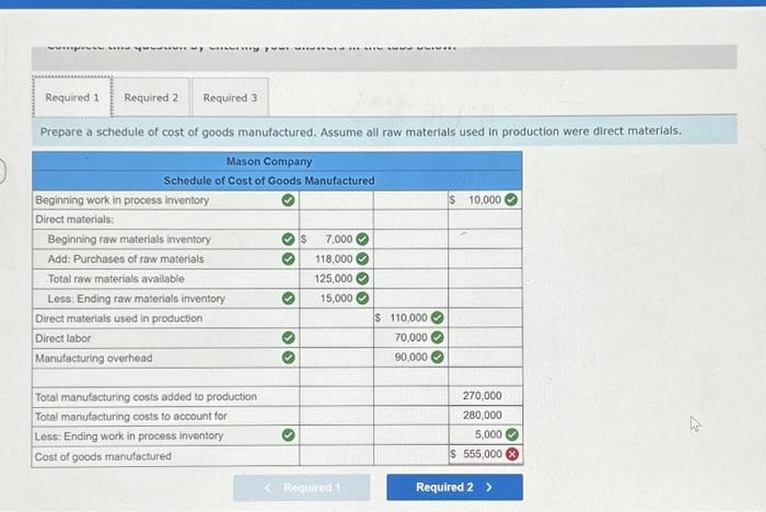 Solved Exercise 3-6 (Static) Schedules of Cost of Goods | Chegg.com