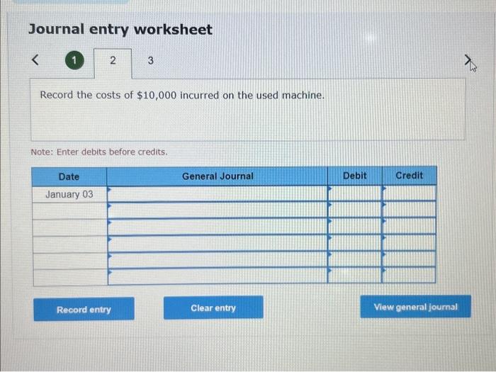 Solved Prepare the journal entries to record the machines | Chegg.com
