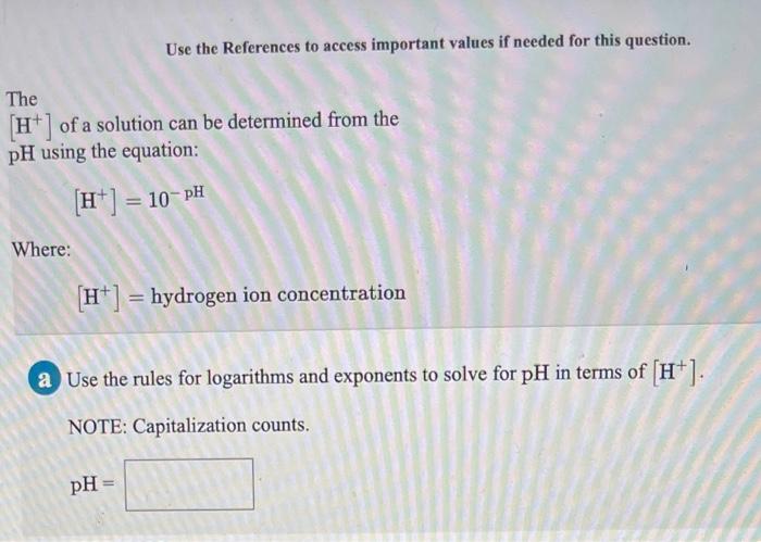 Solved Use the References to access important values if | Chegg.com