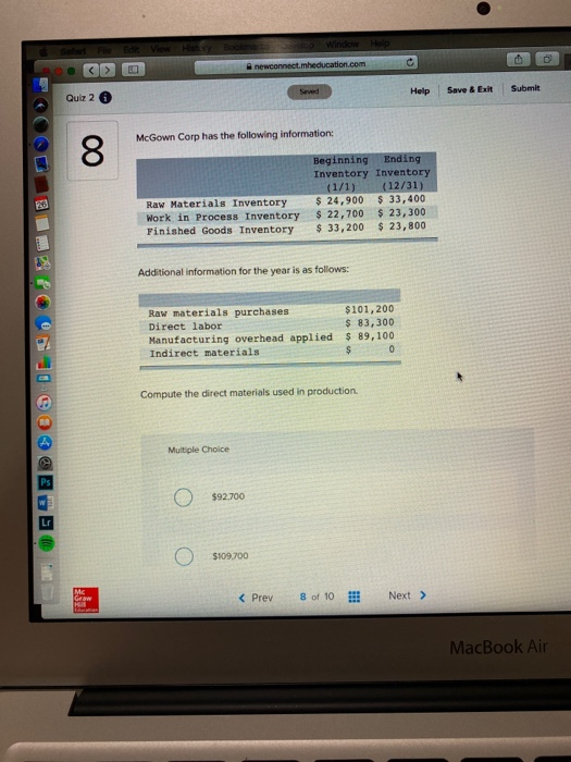 Solved 20. GOD newconnect.mheducation.com Help Save & Exit | Chegg.com