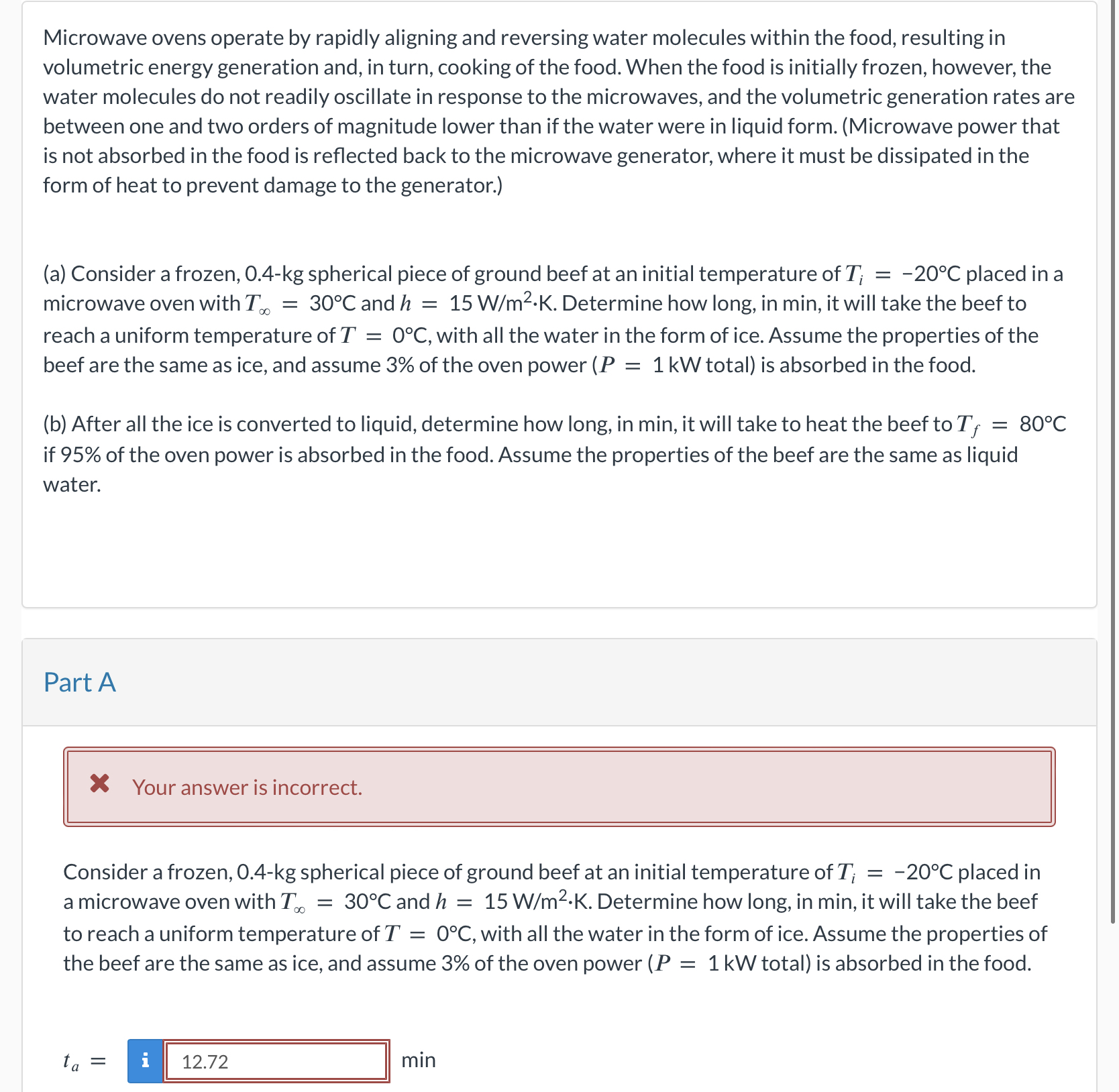 Solved Microwave ovens operate by rapidly aligning and | Chegg.com