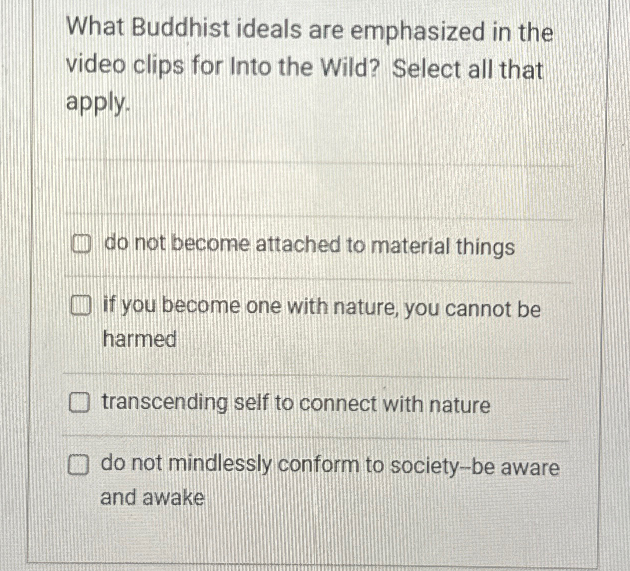 Solved What Buddhist ideals are emphasized in the video | Chegg.com