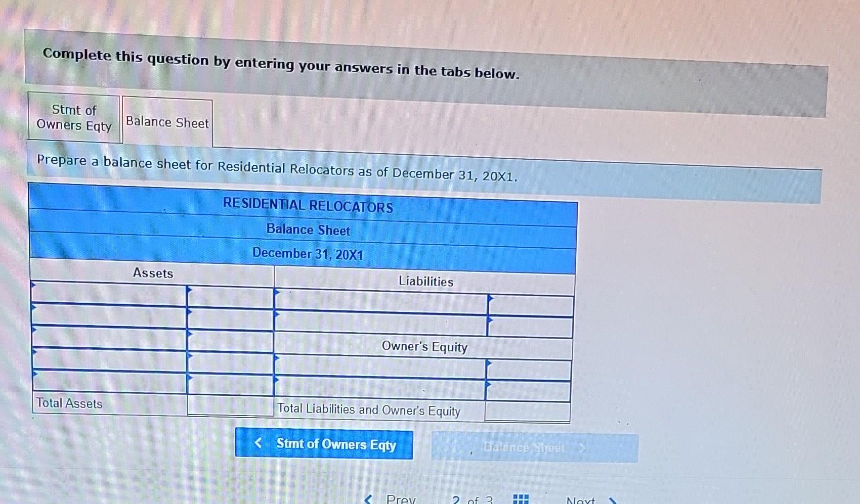 Solved Exercise 3.7 (Algo) Preparing a statement of owner's | Chegg.com