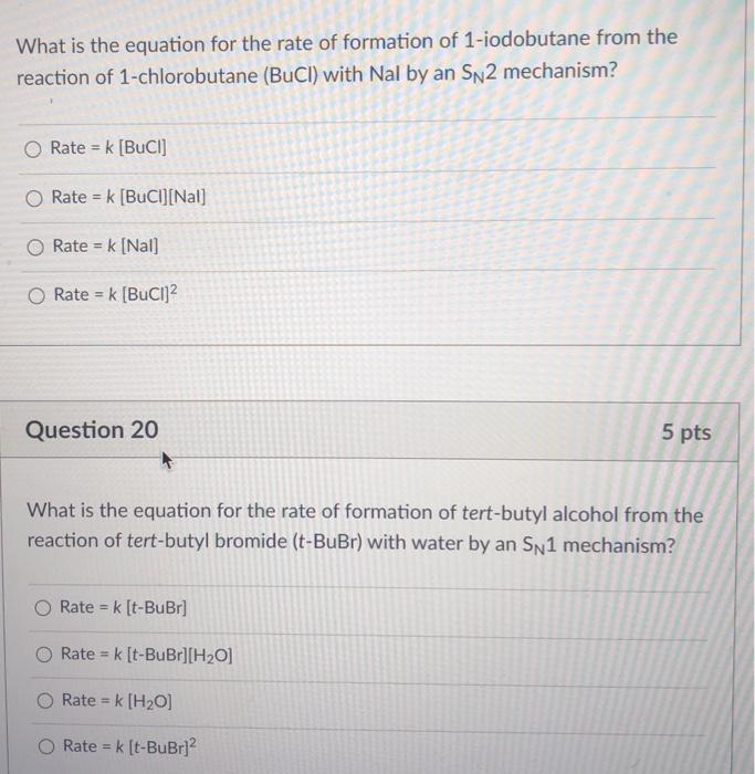 Solved What is the equation for the rate of formation of | Chegg.com