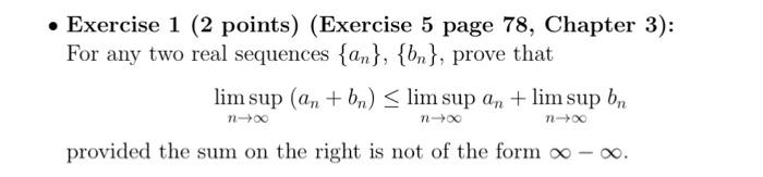 Solved Exercise 1 ( 2 points) (Exercise 5 page 78 , Chapter | Chegg.com Solved Exercise 1 ( 2 points) (Exercise 5 page 78 , Chapter | Chegg.com