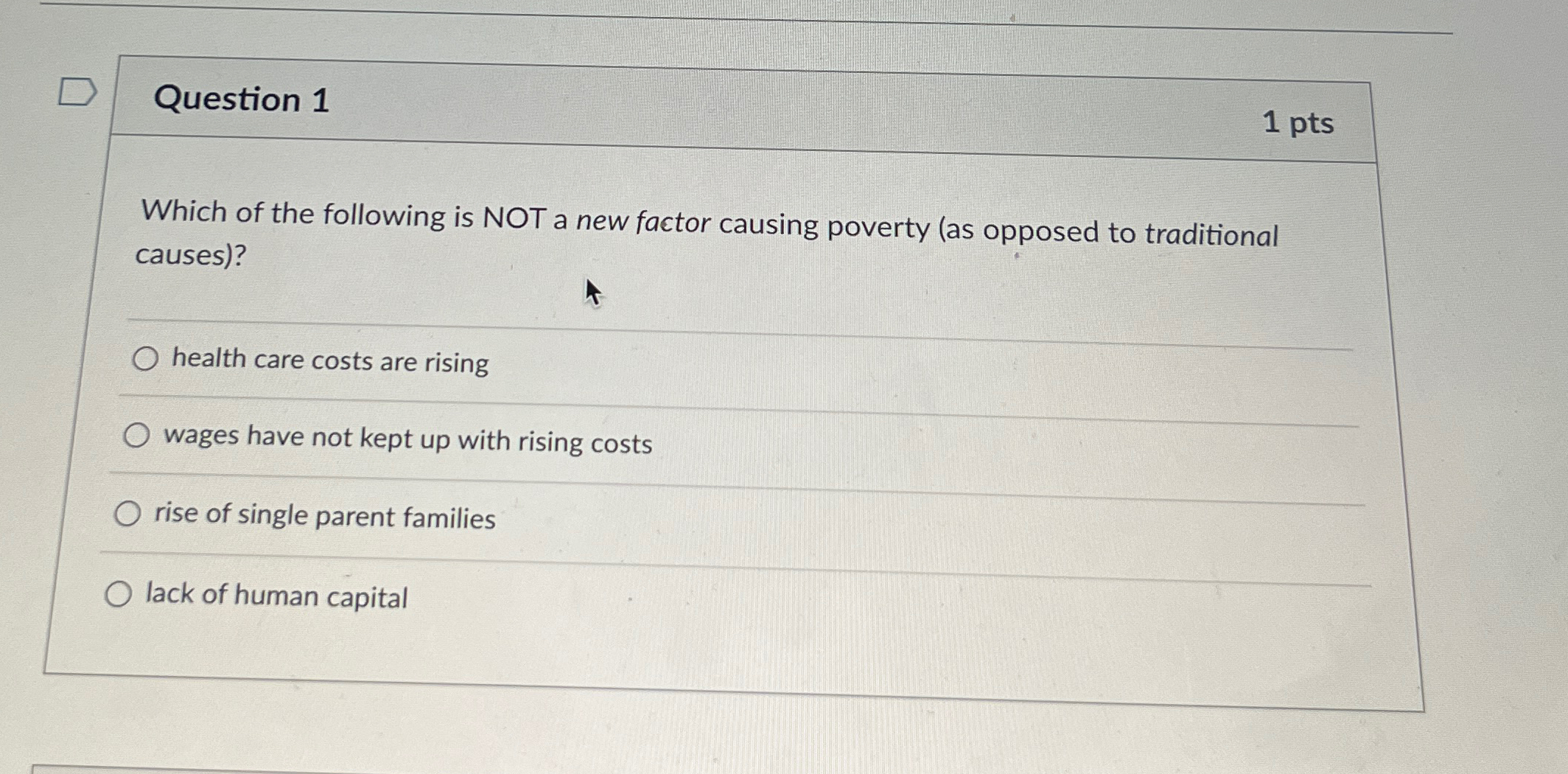 Solved Question 11 ﻿ptsWhich of the following is NOT a new | Chegg.com