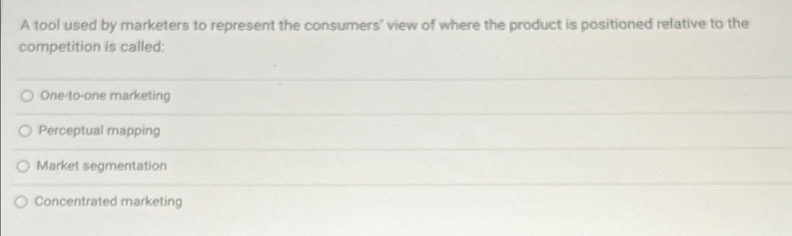Solved A tool used by marketers to represent the consumers' | Chegg.com