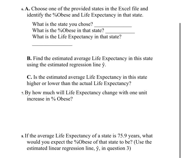 Solved \begin{tabular}{|l|r|l|r|} \hline State & % Obese & | Chegg.com