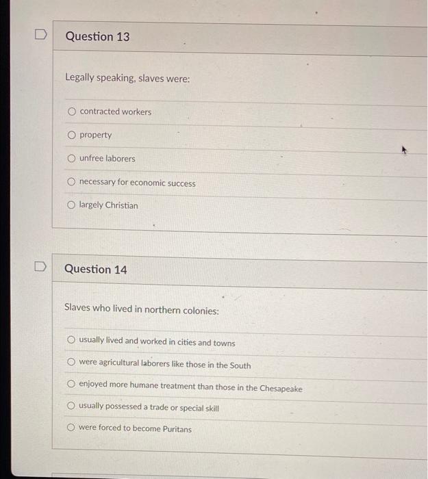 The early settlers of New England differed from those | Chegg.com