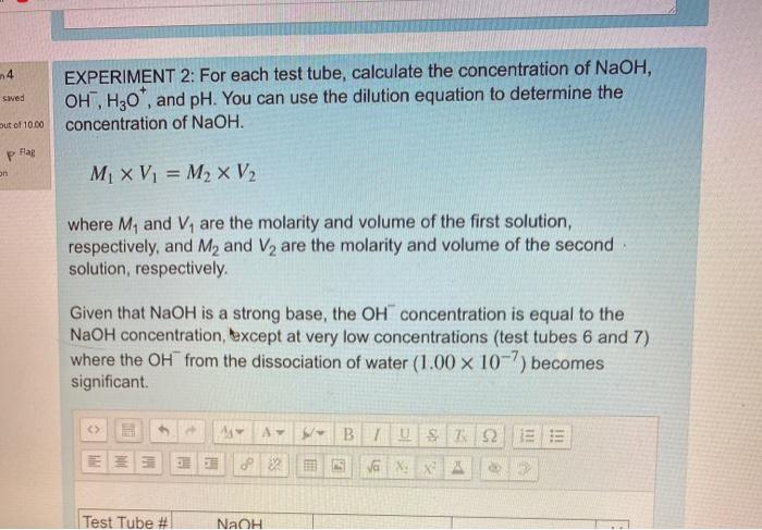 Solved Destion 3 EXPERIMENT 2: Record your observations in | Chegg.com