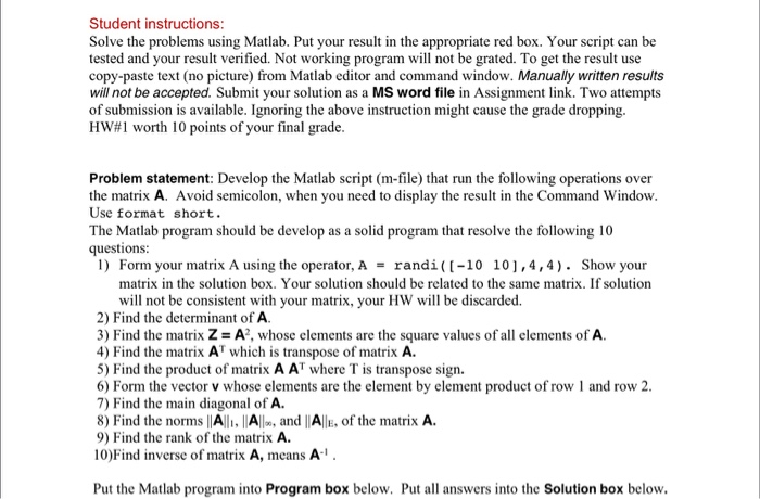 Solved Student instructions: Solve the problems using | Chegg.com