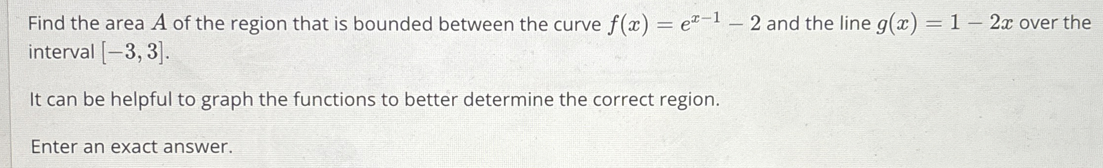 Solved Find the area A ﻿of the region that is bounded | Chegg.com