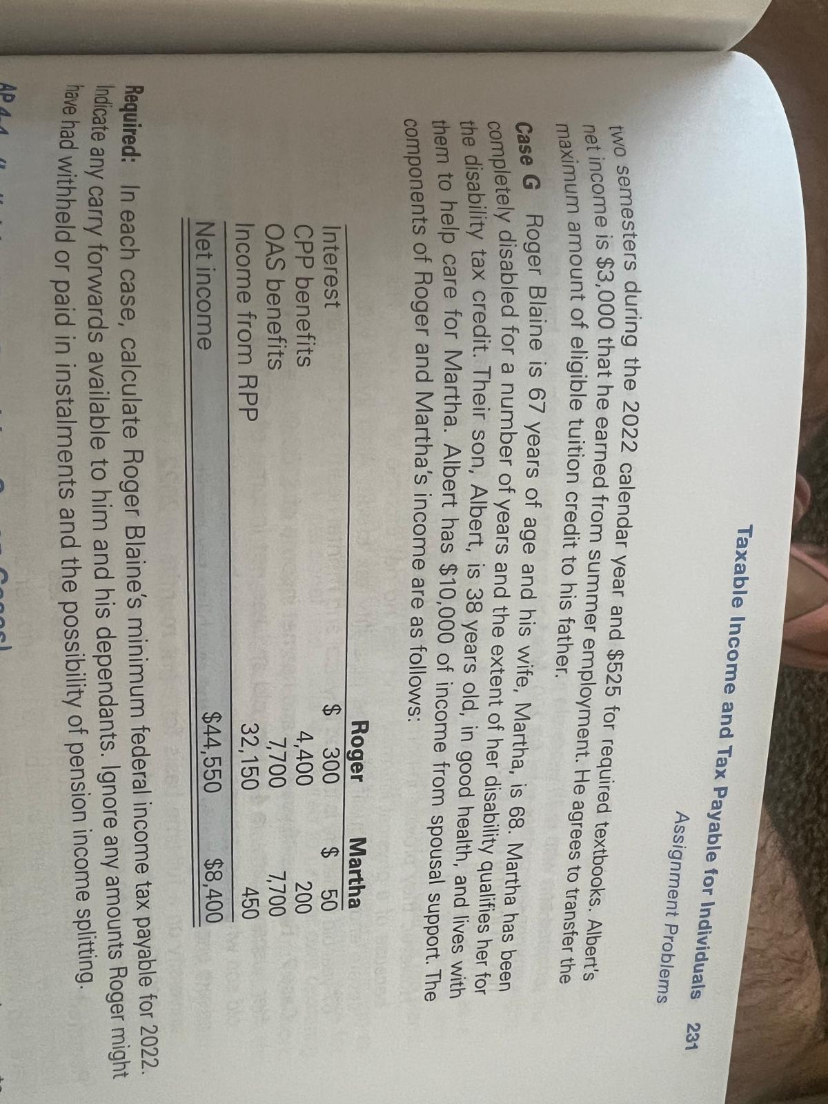 Solved Taxable Income and Tax Payable for | Chegg.com
