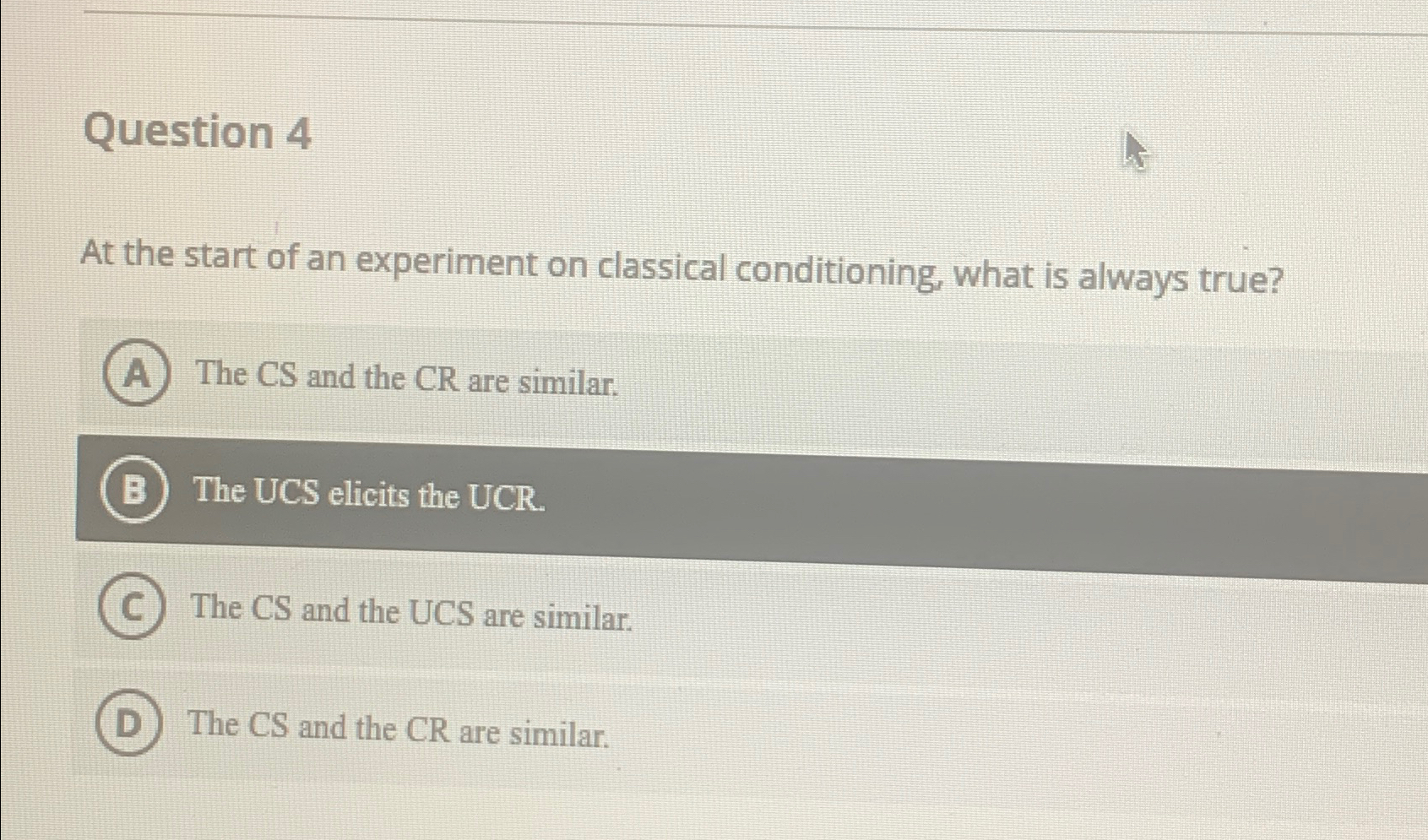Solved Question 4At the start of an experiment on classical | Chegg.com