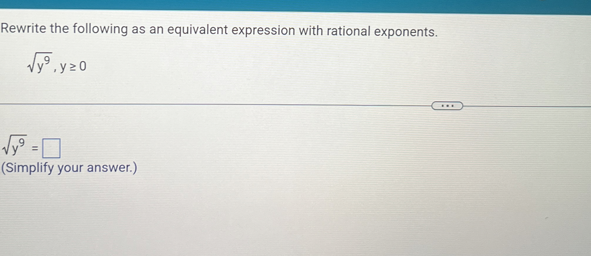 Solved Rewrite the following as an equivalent expression | Chegg.com
