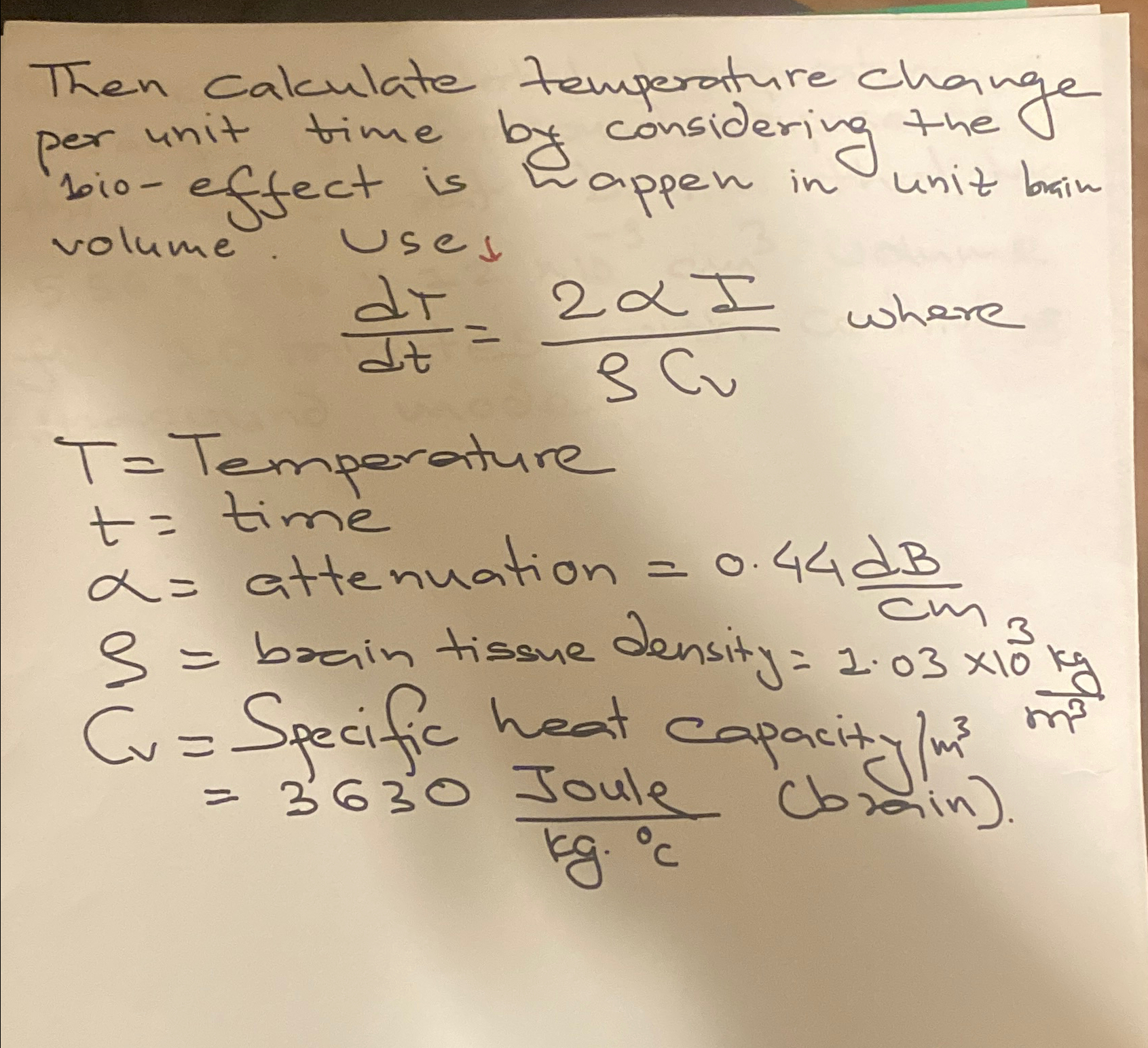 Solved Then calculate temperature change per unit time by | Chegg.com