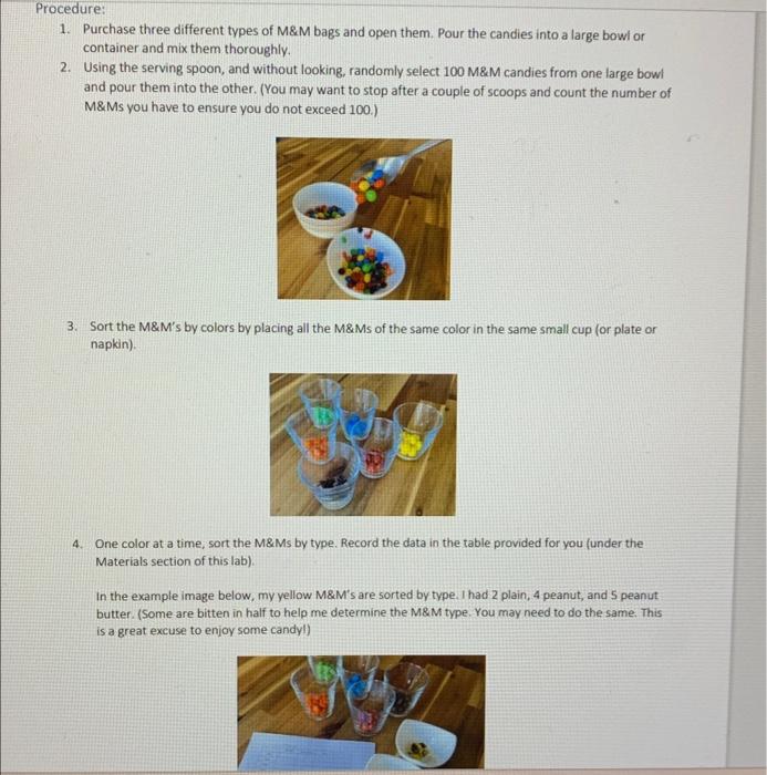 Solved Lab 4(b) - Probability Part 1: Candy contingency | Chegg.com