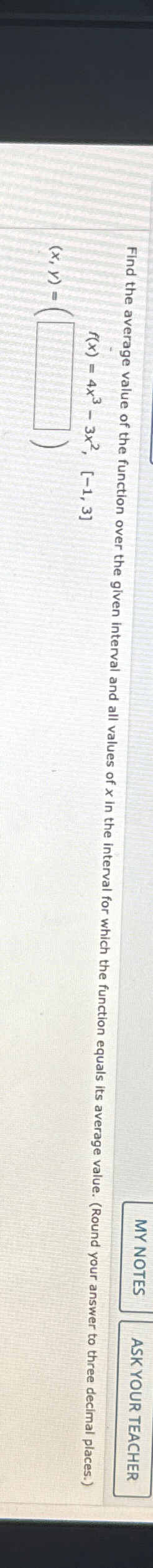 Solved ASK YOUR TEACHERFind the average value of the | Chegg.com