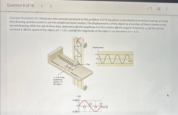 Solved Concept Simulation 10.3 illustrates the concepts | Chegg.com