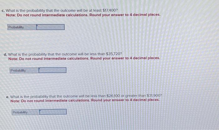 Solved Problem 13-20 (Algo) Probability analysis with a | Chegg.com