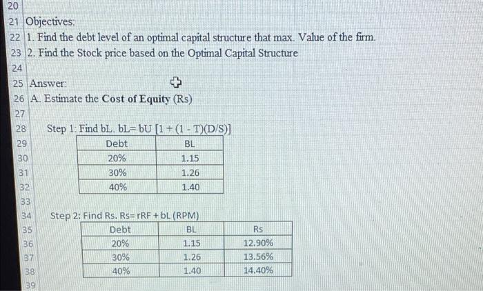 Solved 6 T 1 Ch 17 - Capital Structure Case: Calculate the | Chegg.com