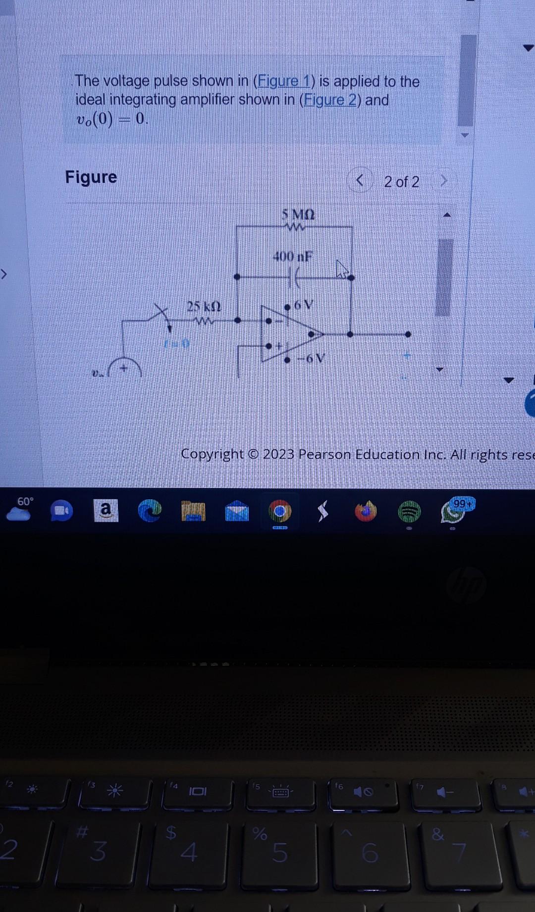 Solved The voltage pulse shown in (Figure 1) is applied to | Chegg.com