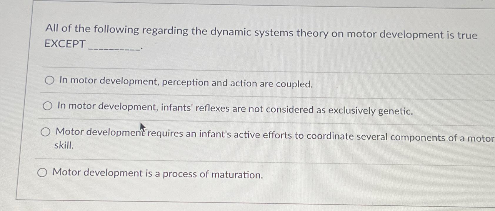 Solved All of the following regarding the dynamic systems | Chegg.com
