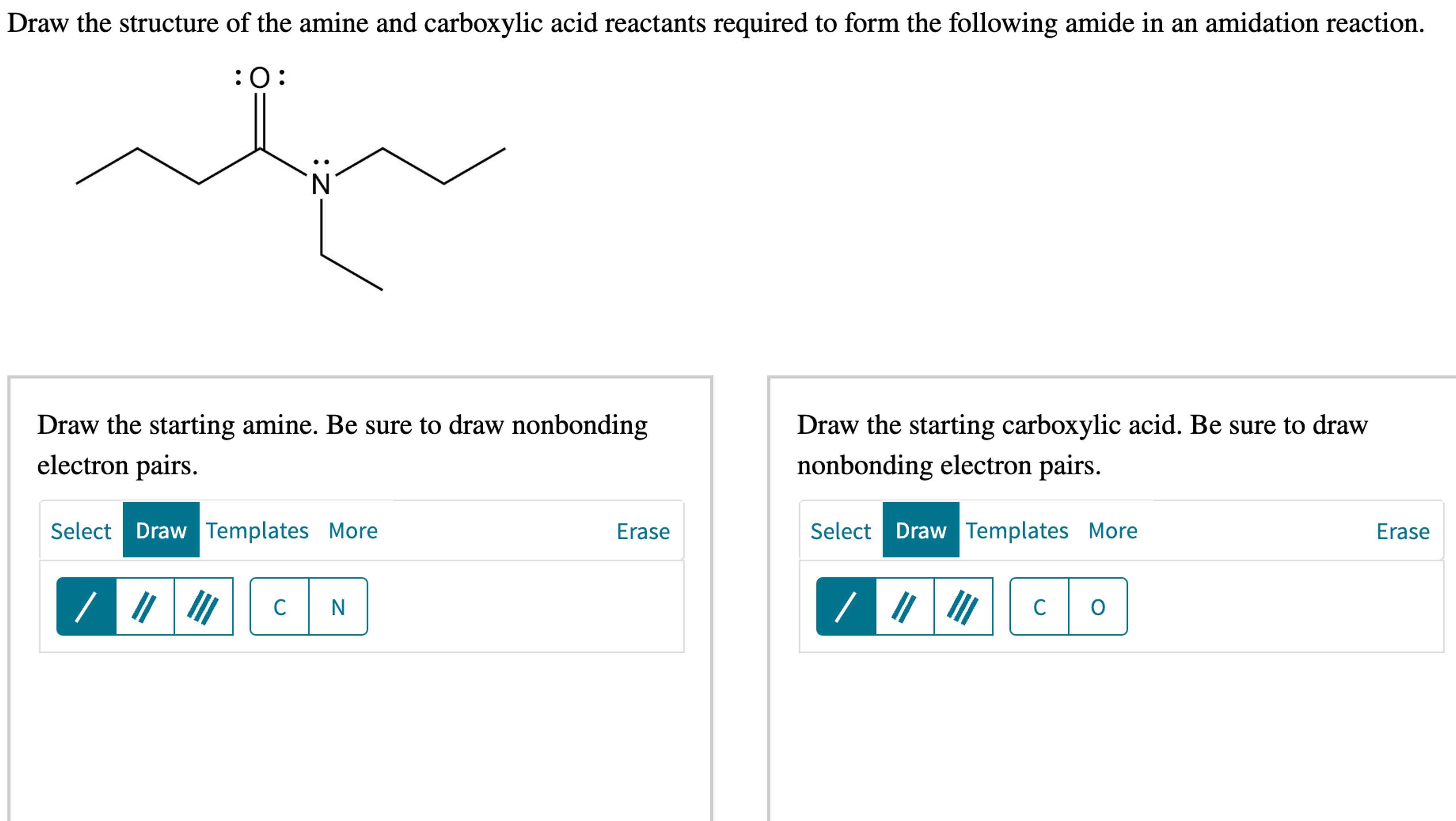 Solved Draw the starting amine. Be sure to draw | Chegg.com