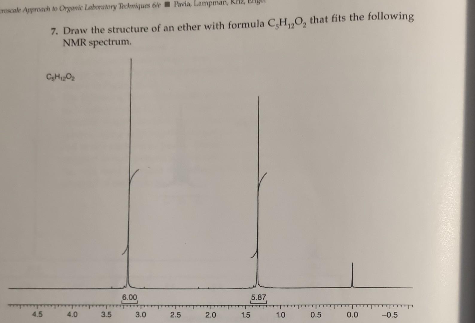 7. Draw the structure of an ether with formula | Chegg.com