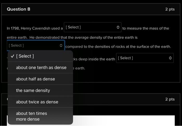 Solved In 1798, Henry Cavendish used a to measure the mass | Chegg.com