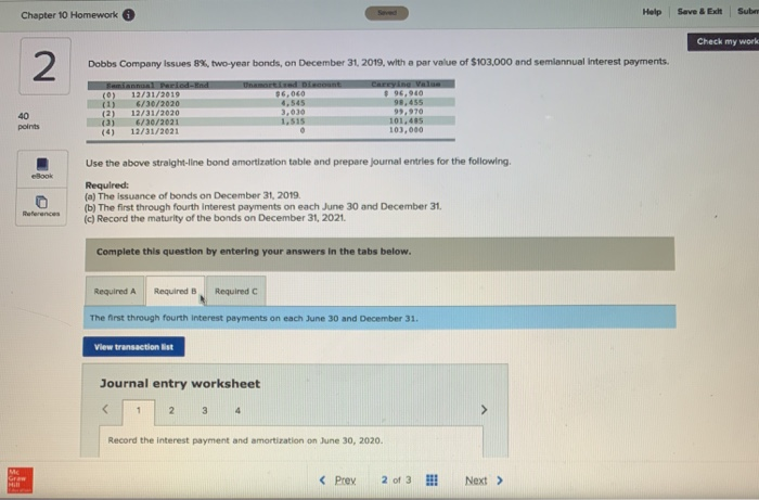 Solved Chapter 10 Homework Help Save & Sub Check my wor | Chegg.com