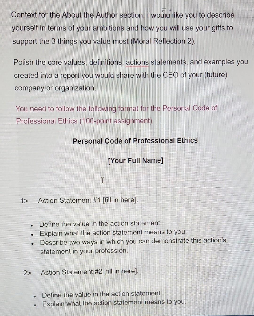 In this assignment, you are creating a arait or your | Chegg.com