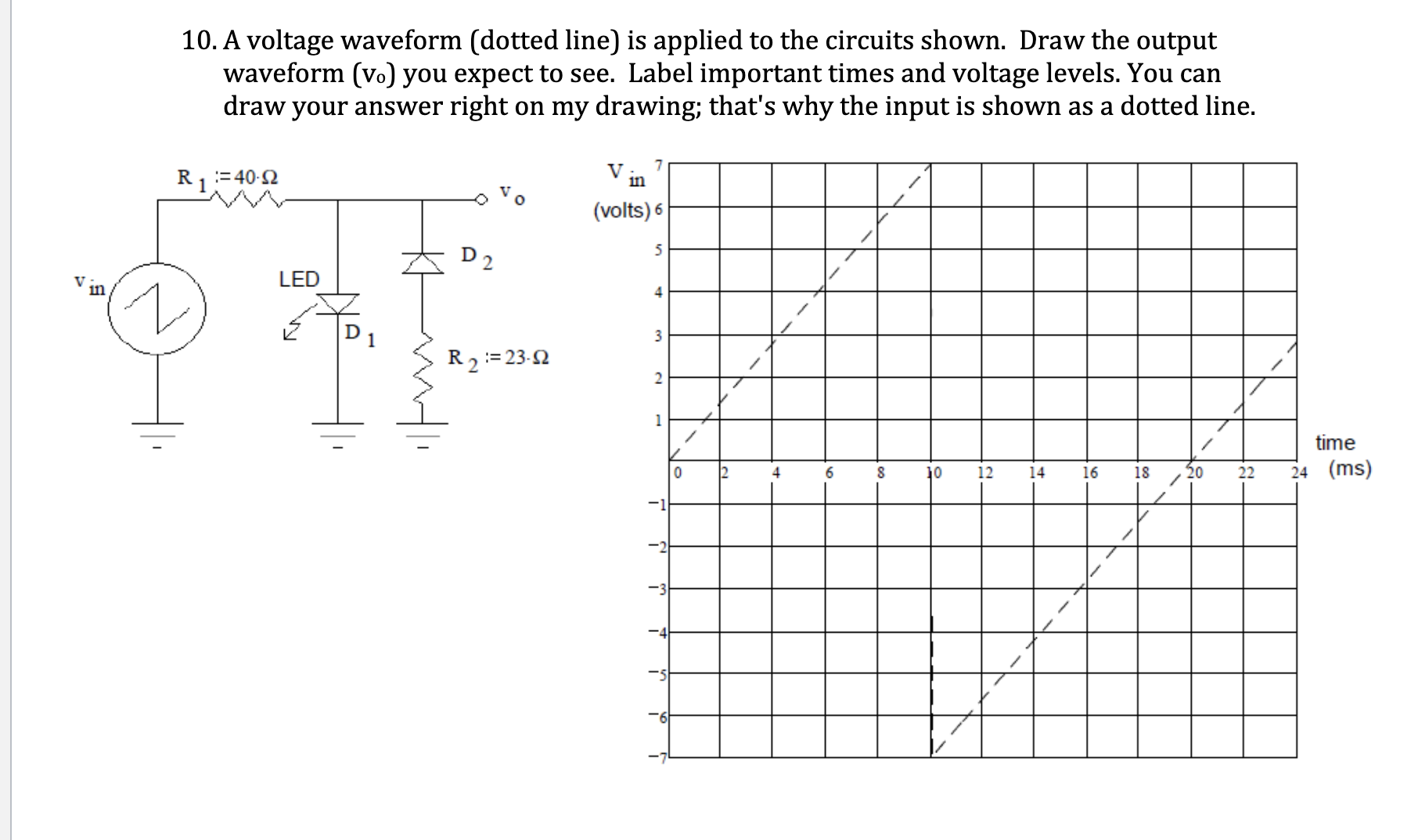 Solved Answer the question, Assume that diode forward | Chegg.com
