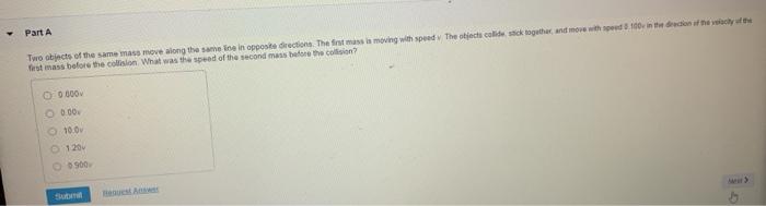 Solved Part A Two she same as move on the same in | Chegg.com