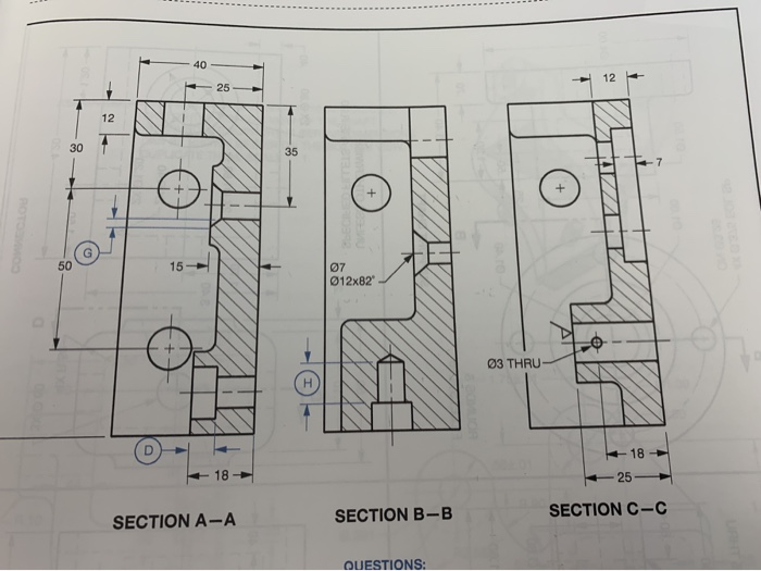 Solved on a center grid sheet (1mm squares) sketch offset | Chegg.com