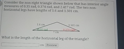 Solved Consider the non-right triangle shown below that has | Chegg.com